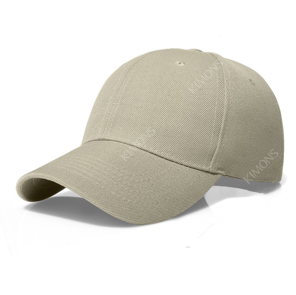 Plain Baseball Cap Solid Color Blank Army Hat Ball Men Women Hook-N ...