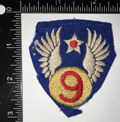 WWII US 9th Army Air Force AAF British Made Felt Patch | eBay