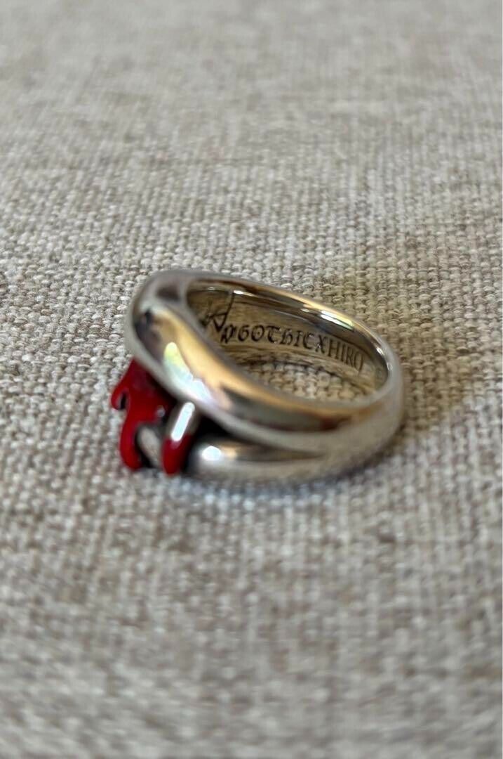 Yohji Yamamoto Silver ring Gothic vampire fang 950 size: 10 Yohji Yamamoto Silver ring Gothic vampire fang 950 size: 10
