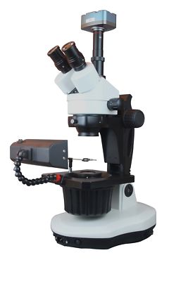 Gem Testing Gemology Darkfield 7-100x Zoom Stereo GIA Microscope 25MP ...