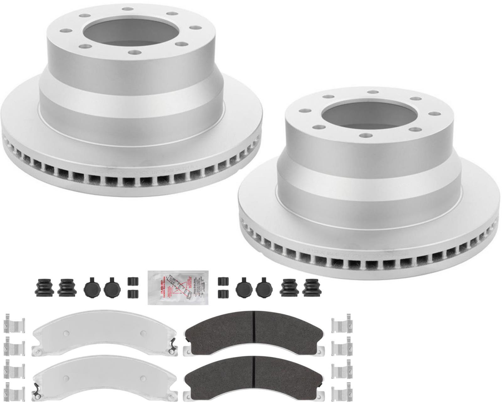 Fleet Rear Galvanized Brake Pads & Coated Rotors FOR 09-20 Express Van ...