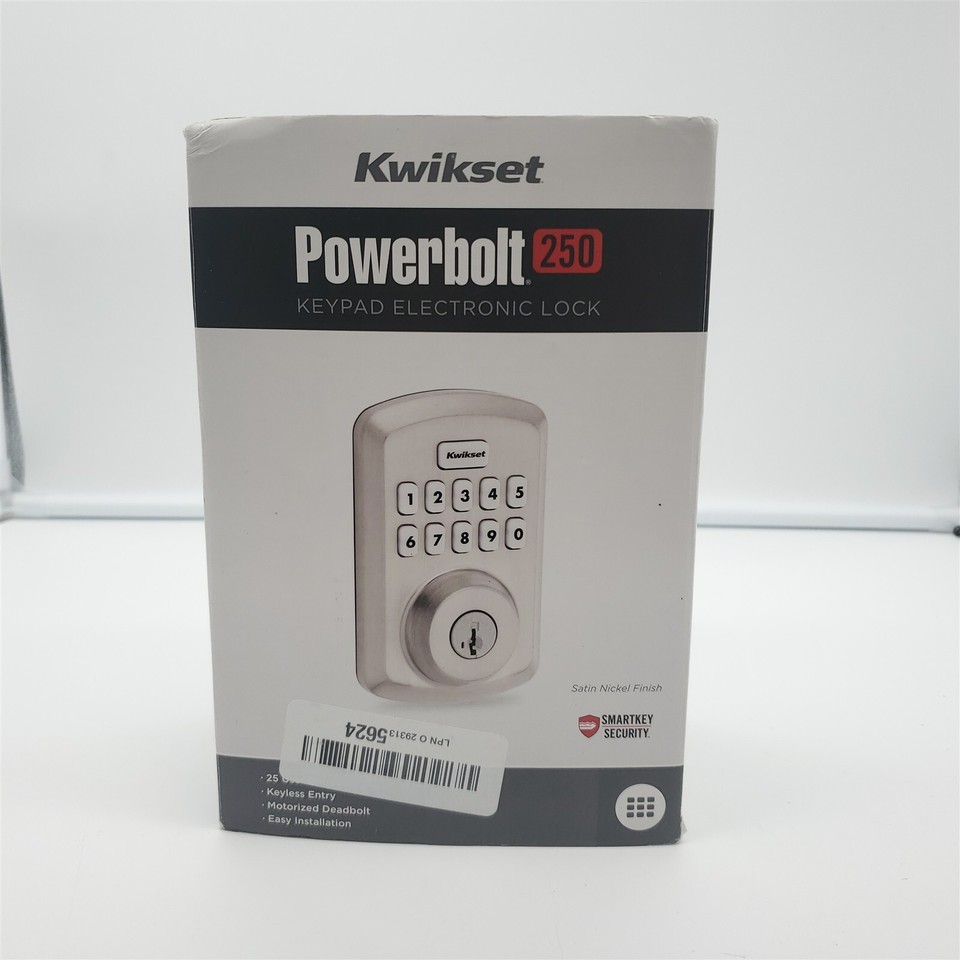 Kwikset Powerbolt 250 10Button Keypad Transitional Electronic Deadbolt ...