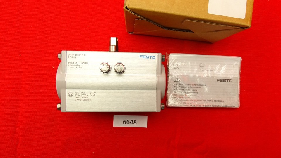 Festo DFPD-10-RP-90-RD-F03 (8047613) Turn Actuator Frame Size Actuator ...