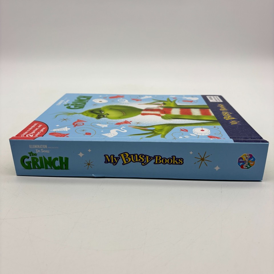 My Busy Books The Grinch Illumination Book with 6 Toy Figures and Mat ...