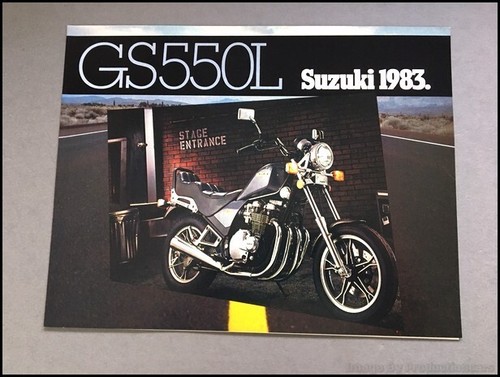 1983 Suzuki GS550L Motorcycle Bike Vintage Sales Brochure Folder | eBay