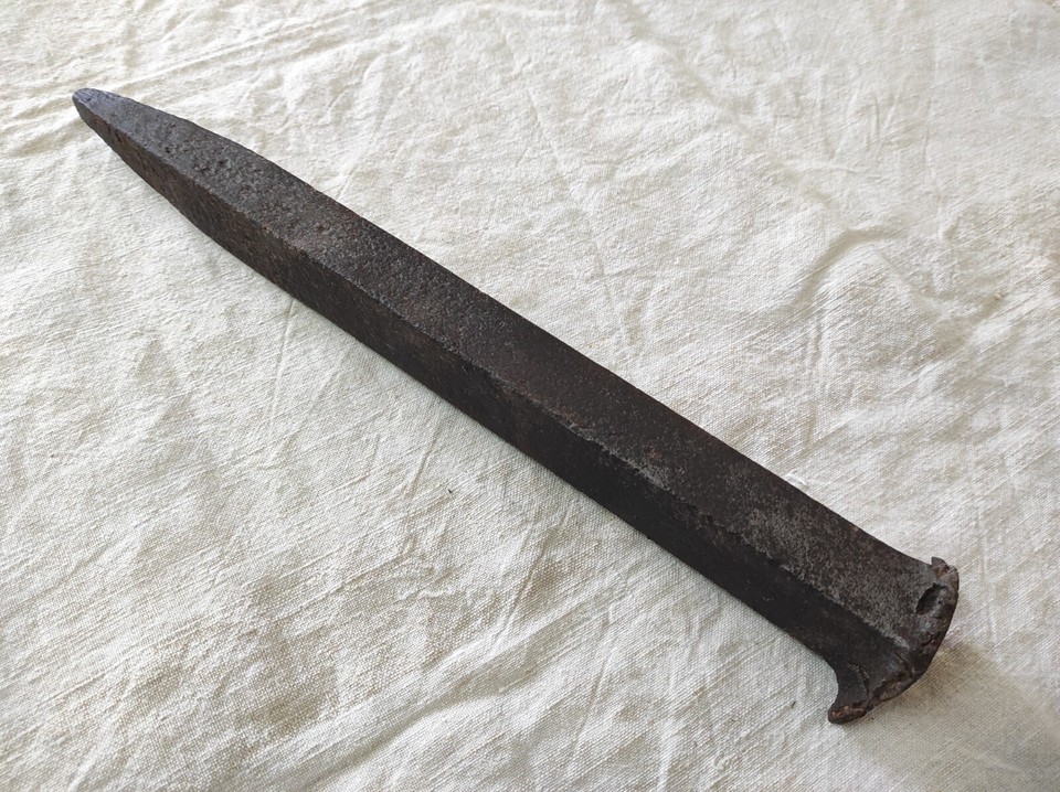 Outil ancien Burin, Pointerolle 38 cm de long 2kg200 | eBay