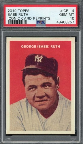 2019 Topps - Iconic Card Reprints #ICR-4 Babe Ruth for sale online | eBay