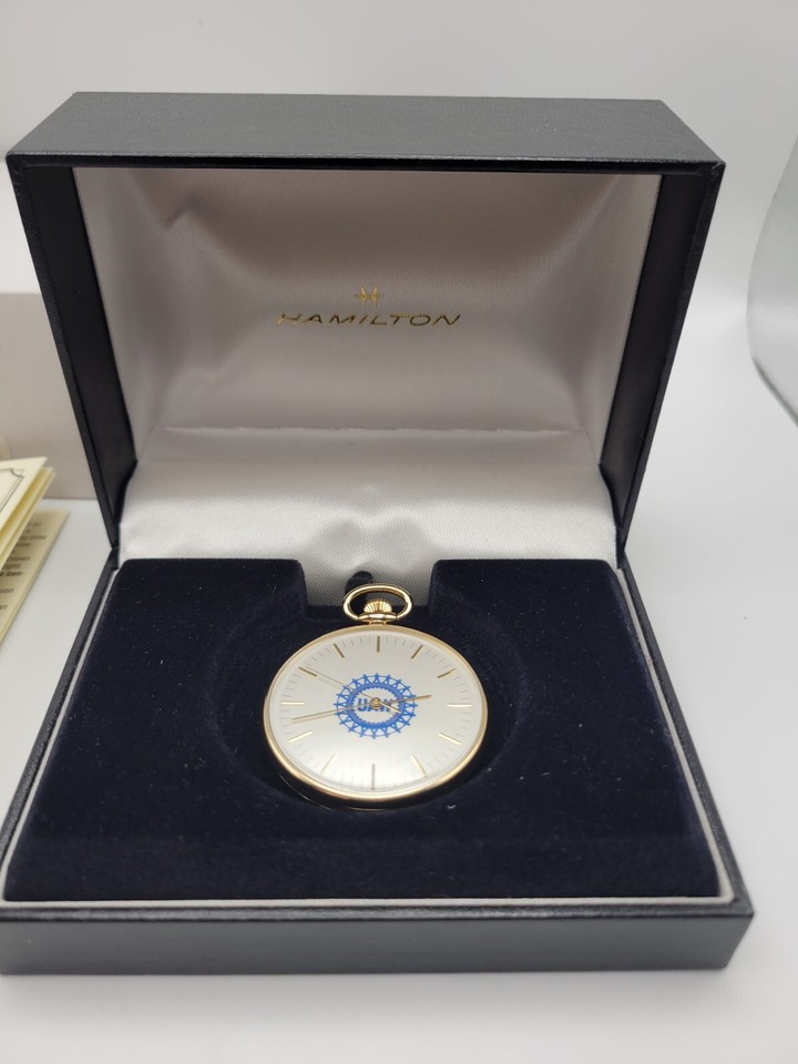 Hamilton Masterpiece Mark VI 9150 Model 12s Pocket Watch Battery Runs ...
