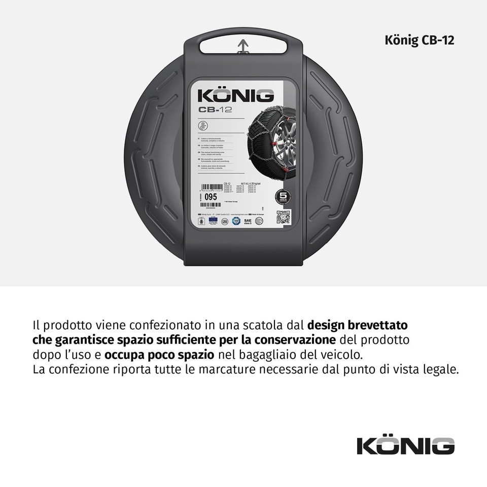 KÖNIG CB-12 090 - Catene da Neve | eBay