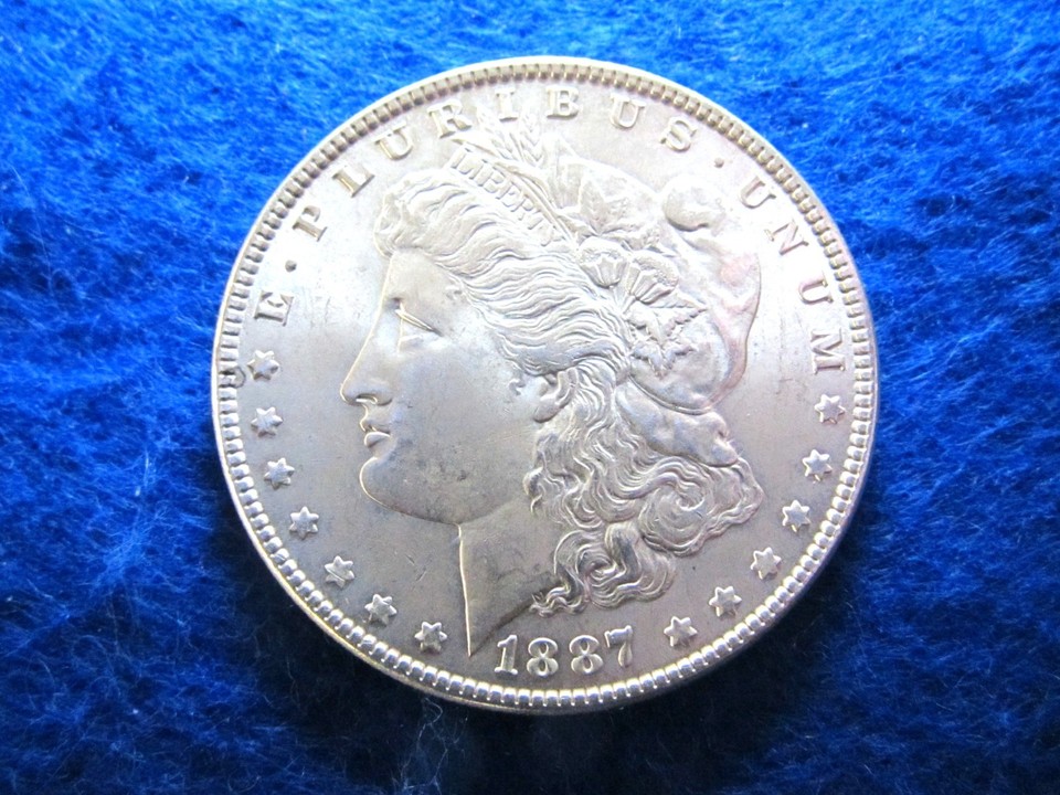 1887 Morgan Silver Dollar - Nicely Struck Choice Bright Uncirculated | eBay