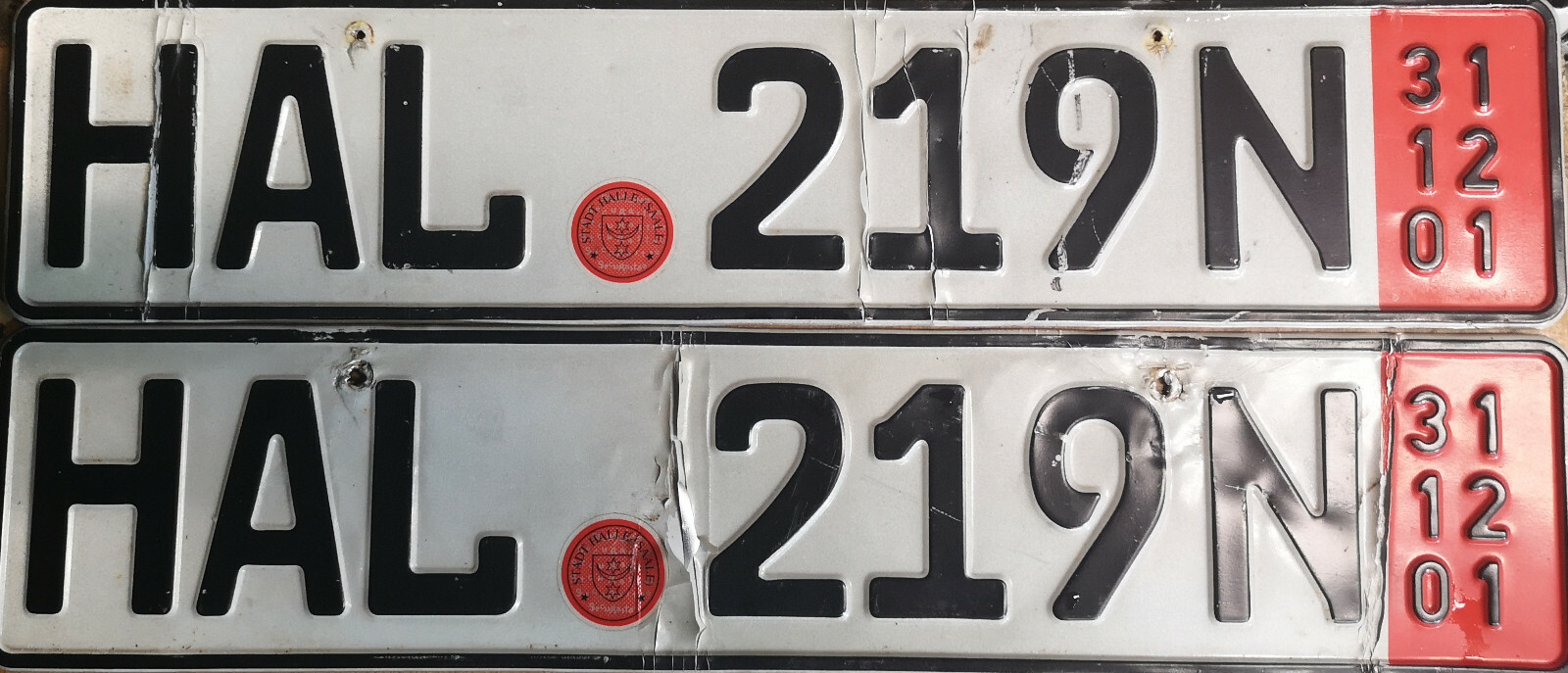 Germany German Export License Plates (Halle a.d. Saale – Sachsen-Anhalt ...