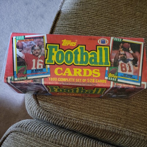 1990 Topps Football Factory Sealed 528 Card Complete Set | eBay