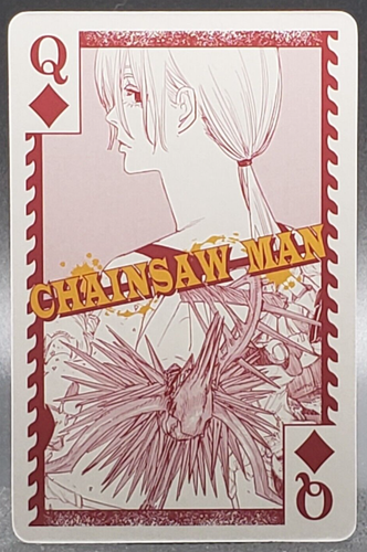 Chainsaw Man Playing Card Japanese Shueisha Anime Shonen Jump diamond Q ...