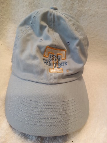 Lady Volunteers T ball cap Blue canvas Multi color embroidered graphics ...
