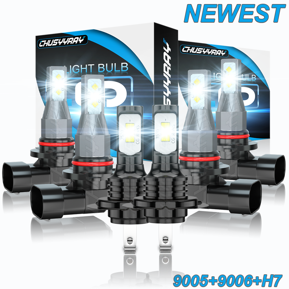 6X front LED Headlight Bulb High Low Beam + Fog Light HKB - For BMW Z3 ...