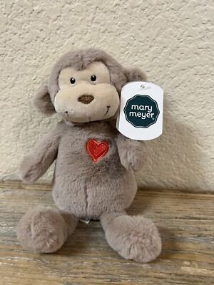 MARY MEYER PLUSH MONKEY LOVEY HEARTBEATS 7.5” NEW WITH TAGS | eBay