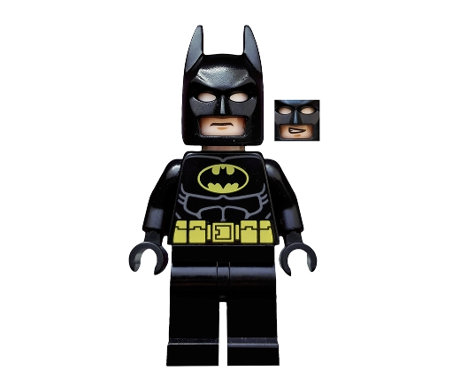 Lego Batman Black And Yellow LEGO Batman Minifigure With Dark Bluish