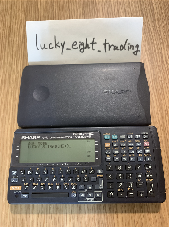 Sharp Pocket Computer PC G850VS Function Calculator Tested [H] | eBay
