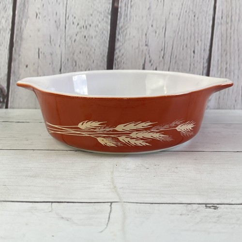 Vintage Pyrex 471-B Autumn Harvest Wheat Casserole Dish 500 ml. | eBay