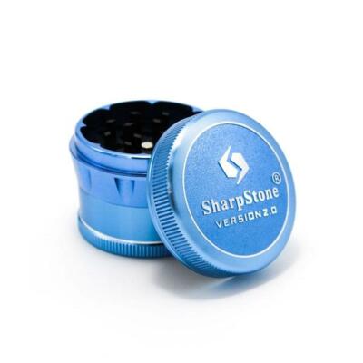 SharpStone V2 Hard Top 4 Piece 2.5” Herb / Spice Grinder BLUE AUTHENTIC | eBay