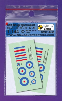 1/144 Decals: RAF WW1 Fighter Roundels Part 1 #DMK14496 : MARK1 | eBay