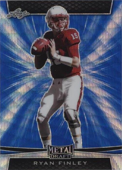 2019 Leaf Metal Draft Preview - Ryan Finley #BP-RF1 Blue Wave /10 (RC ...