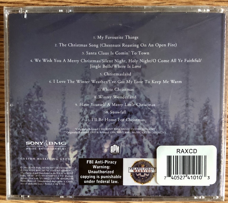 Tony Bennett Snowfall Christmas Album (CD, 2001,Columbia) New Sealed ...