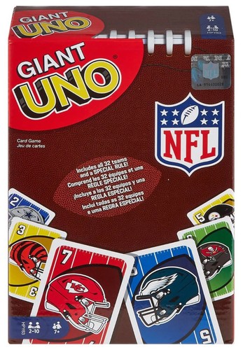 NFL Giant Uno Card Game | eBay
