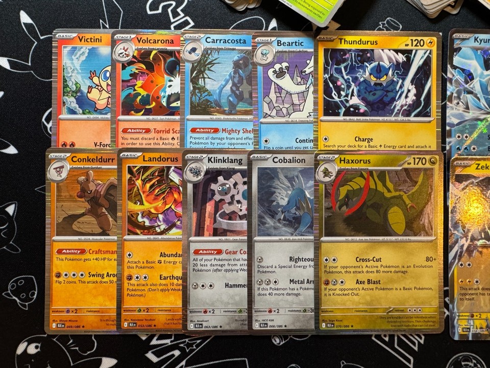 Pokemon TCG Black Bolt Complete Base (Main) Set - All 86 Cards | eBay