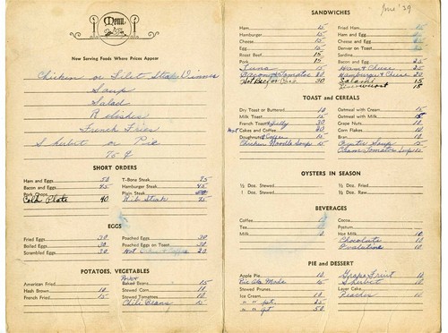 Diablo Lunch Menu Byron California 1930's Phone Border Junction | eBay