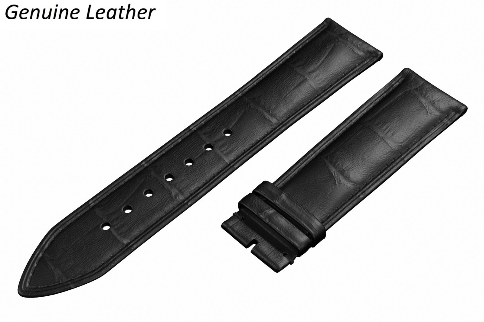 For ROTARY Black Genuine Leather Watch Strap Band Buckle Clasp 12-24mm ...