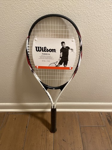 Wilson Fusion XL Tennis Racket Oversized Head White/ Black | eBay