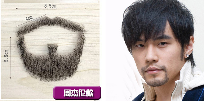 Emotic Beard Props False Beard Men Real Hair Invisible False Beard | eBay