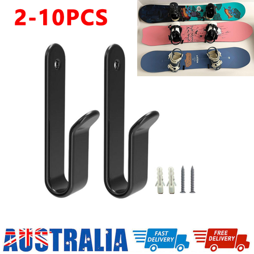 2-10PCS Wall Mount Snowboard Wall Mount Clips Portable Snowboard Mount ...
