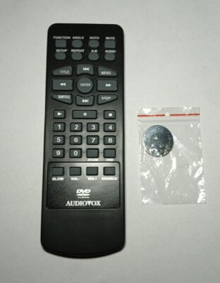 Genuine AUDIOVOX 13651570 DVD Video Player OEM Replacement Black Remote ...