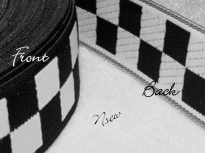 5 yds Nascar Checkered Flag Jacquard Woven Ribbon Trim-Race Car ...