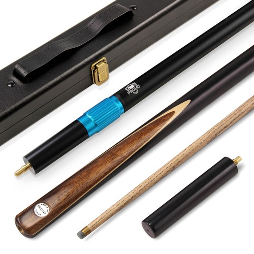 PRO147 Hurricane 3/4 Snooker Pool Cue 9.5mm Tip with Hard Case and ...