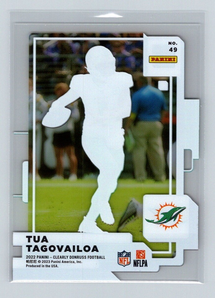 2022 Clearly Donruss Tua Tagovailoa #49 Miami Dolphins | eBay