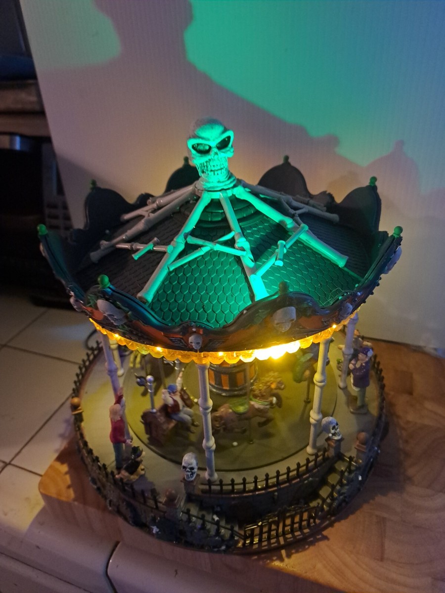 Halloween Decoration Scary-Go-Round Spooky Town Carnival Ride ...