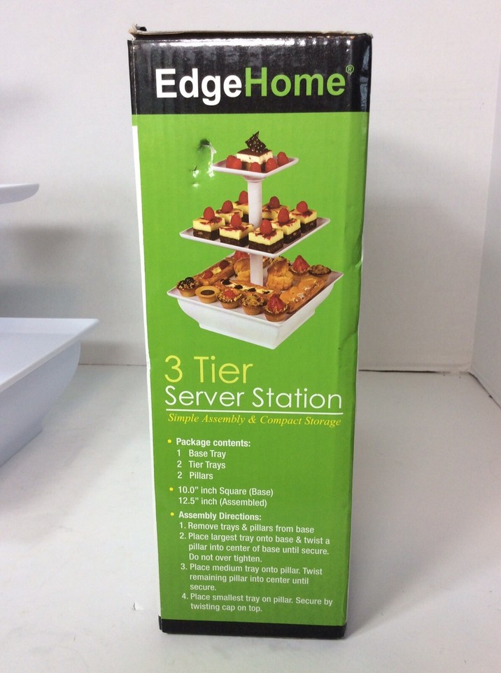Edge Home 3 Tier Server Station, Simple Assembly, Compact Storage 12.5 ...