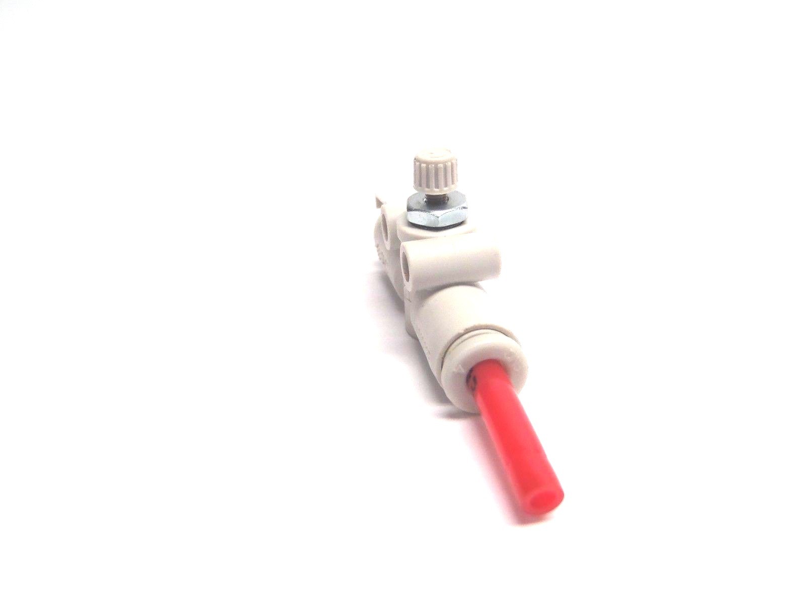 10 Pack SMC AS1002F-01 Speed Control Inline 1/8 Flow Control Valves w ...