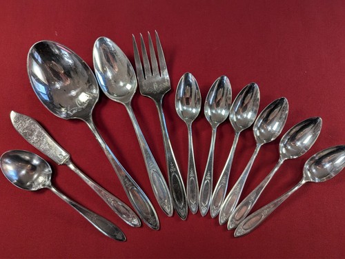 Lot 11 Oneida Community Silverplate "Adam" 1917 Silverplate Mixed ...