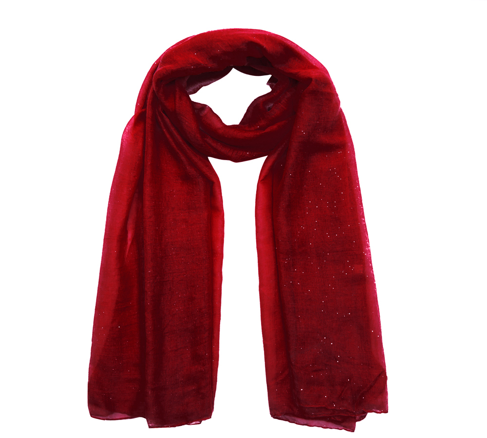 Plain Color Maxi Scarf With Glitter Sparkly Scarf Hijab Shawl Wrap ...