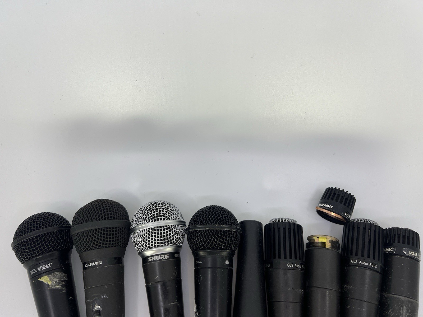 Lot of 9 Vintage Microphones Shure GLS and Others For Parts Untested | eBay