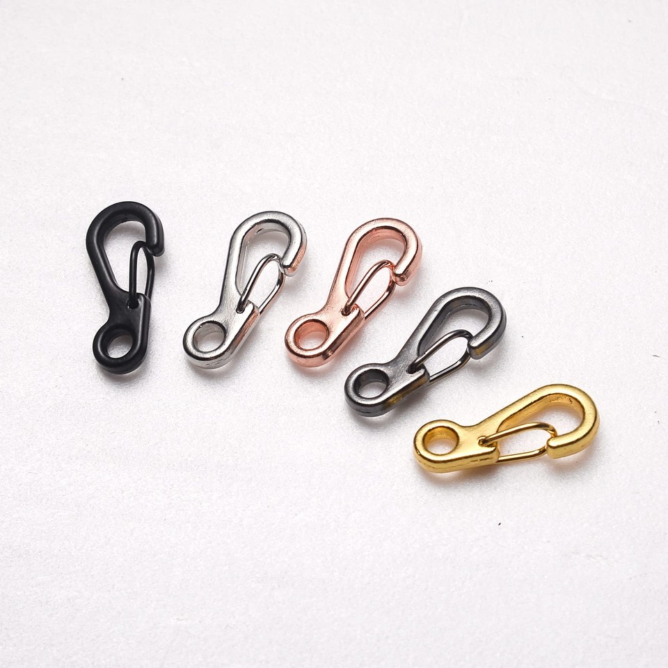 12 Pcs Mini Carabiner Clip Spring Snap Hook Buckle Clasps for Paracord ...