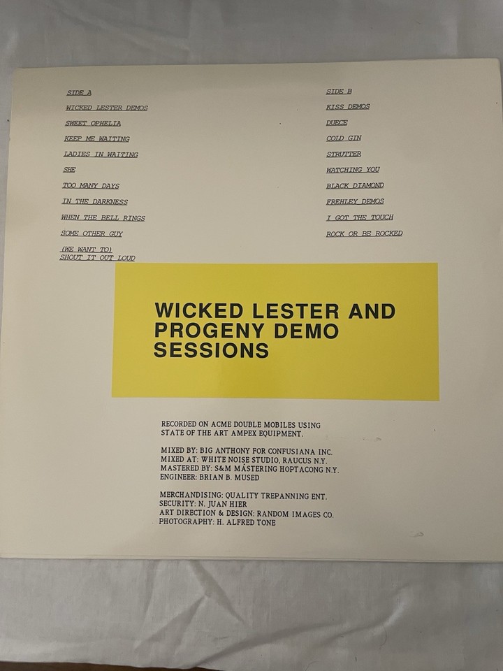 RARE KISS - Wicked Lester Vinyl Record Blue Label | eBay Australia