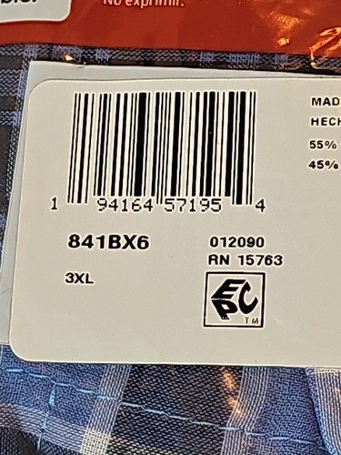 New 3XL Hanes Men's Woven Boxers 6-Pack blue plaid stretch waist cool ...