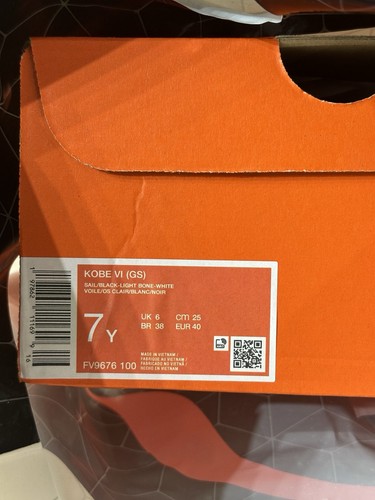 Size 7y - Nike Kobe 6 Sail ‘All-Star’ GS (FV9676-100) SHIPS TODAY | eBay
