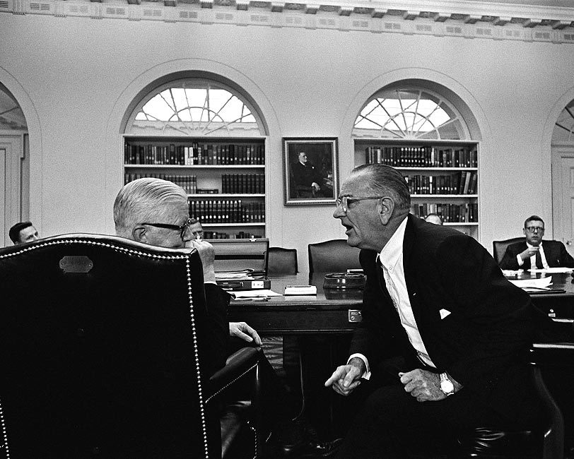 PRESIDENT LYNDON B. JOHNSON & GEORGE REEDY 11x14 GLOSSY PHOTO PRINT | eBay