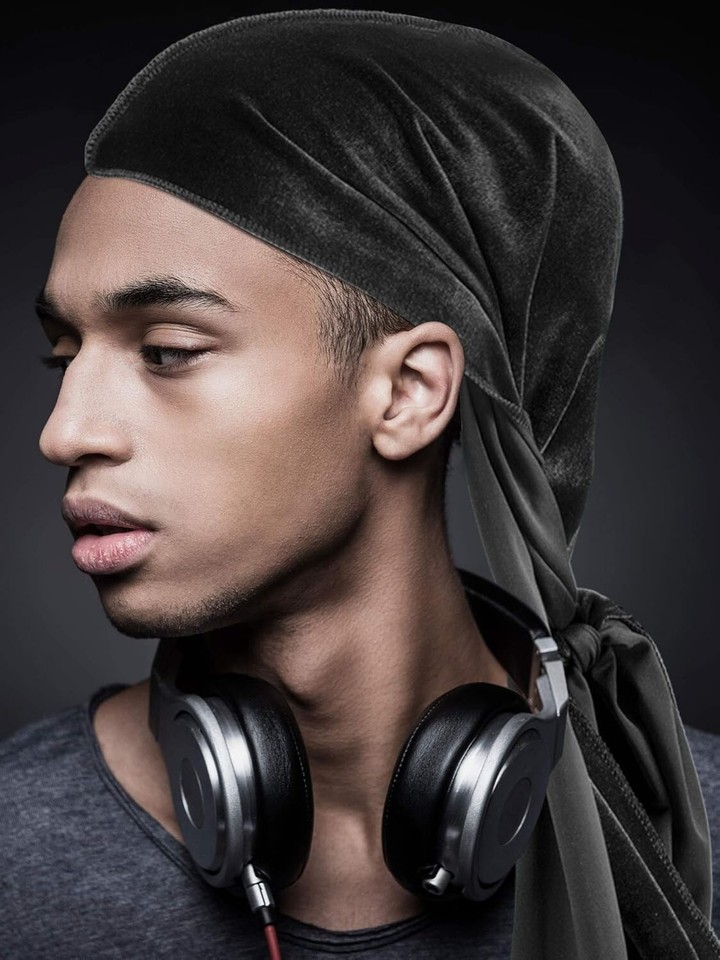 Luxury 6-Piece Stretchable Velvet Durag Set with Long Tail & Wide ...